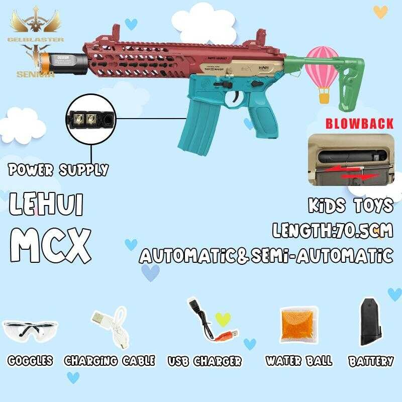 Senma&Lehui Electric Gel Blaster Toys For Kids 7.4V Rechargeable Lithium Battery 1D4 | Shopee ...