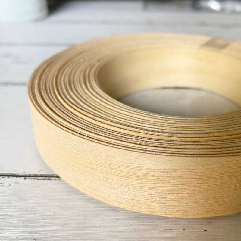 Veneer Iron On Self Adhesive Band Liston Pre-Glued Hot Melt Wood Edge ...