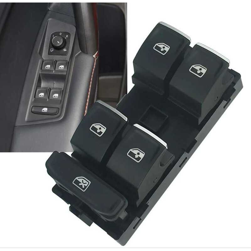 Light Red/White Electric Power Window Main Control Button Switch For VW ...
