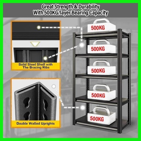 Metal Rack Steel Rack Boltless Rack Goods Storage Shelf Heavy Duty ...