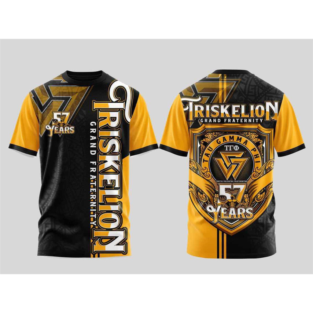 57th anniversary triskelion tshirt S-5XL fully sublimated tau gamma phi ...