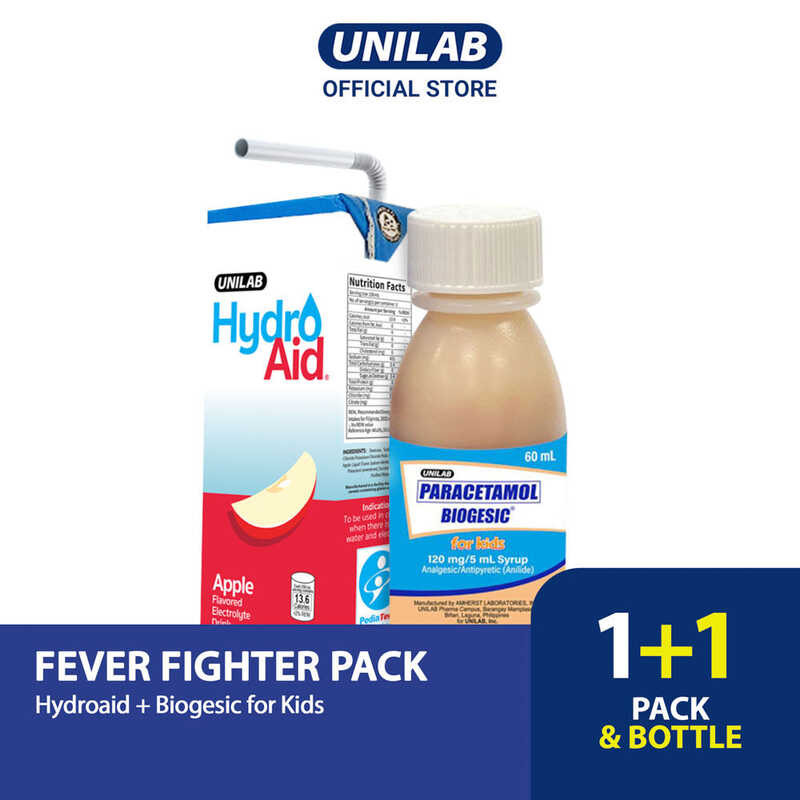 COD Fever Fighter Pack: Biogesic For Kids + Hydroaid 5Cf | Shopee ...