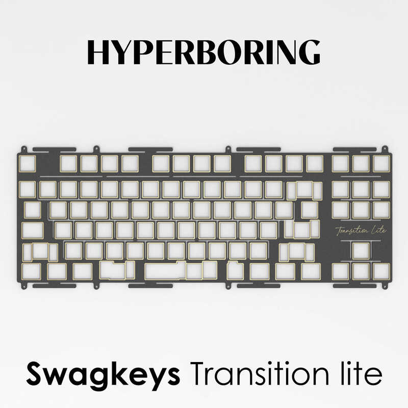 Swagkeys Transition Lite Custom Keyboard PP PC Fr4 Aluminum Positioning ...