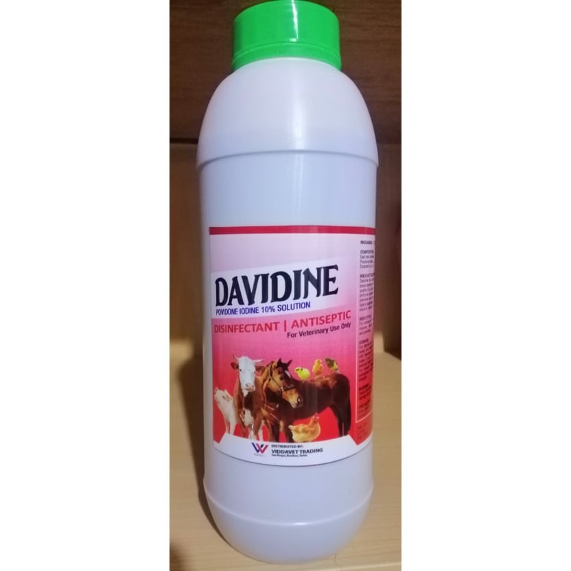 Viddavet -Davidine Povidone Iodine 1liter (disinfectant) | Shopee ...