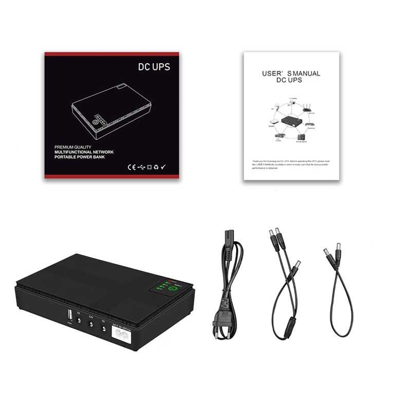 8800Mah Dc18w 5V/9V/12V 12V 2A 36W UPS Uninterrupted Power Supply Mini ...