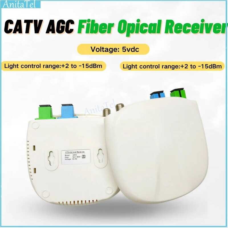 Network PON AGC Fiber Optic FTTH Mini WDM Receiver CATV Active Node ...