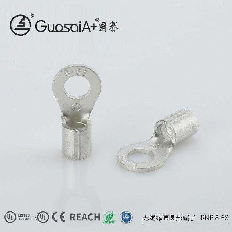 RNB8-6S Cold Pressed Copper Nose Wiring Ear Without Insulation Sheath ...