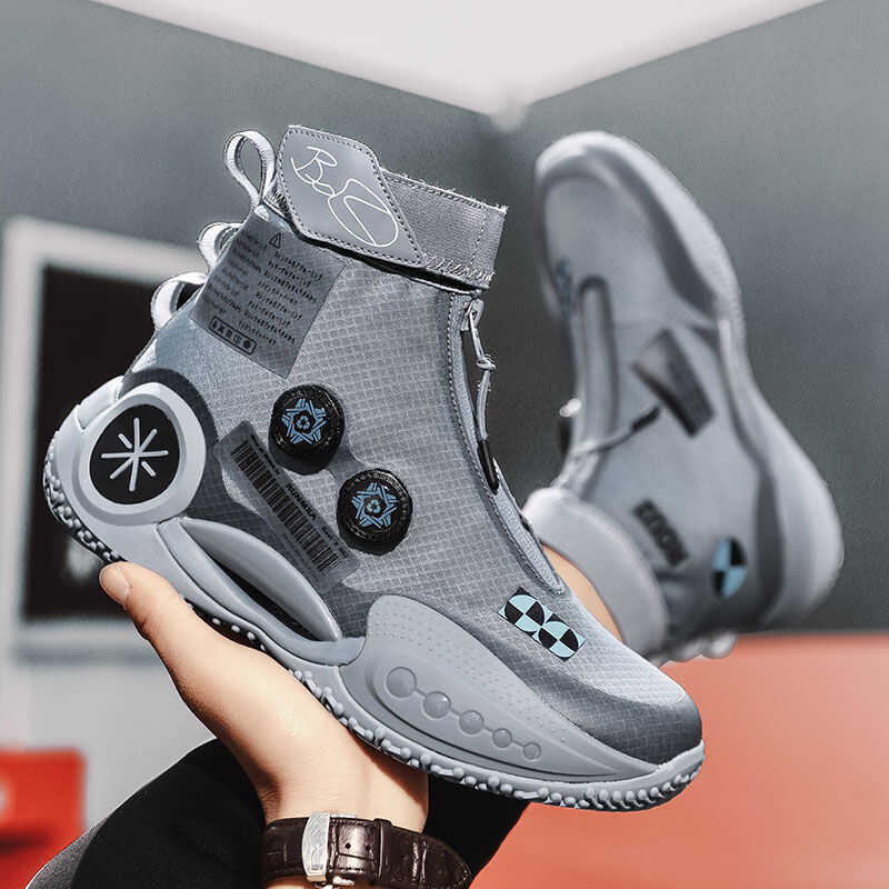 WEI Basketball Shoes The Way Of Wade 9 High Top Rotate Button Wear ...