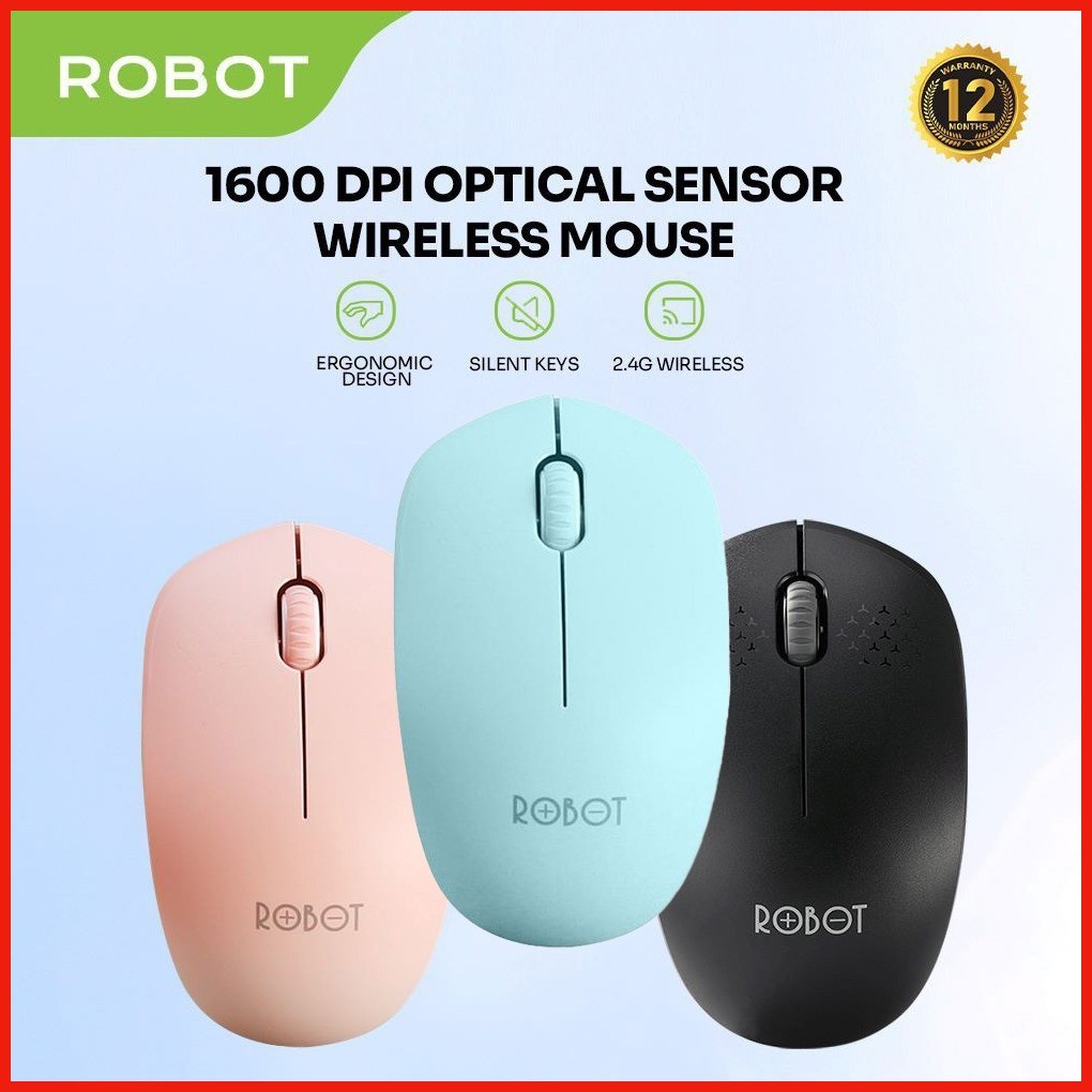 Robot M210 Mouse Wireless Mouse Gaming Mouse 2.4GHz USB Optical Mice ...