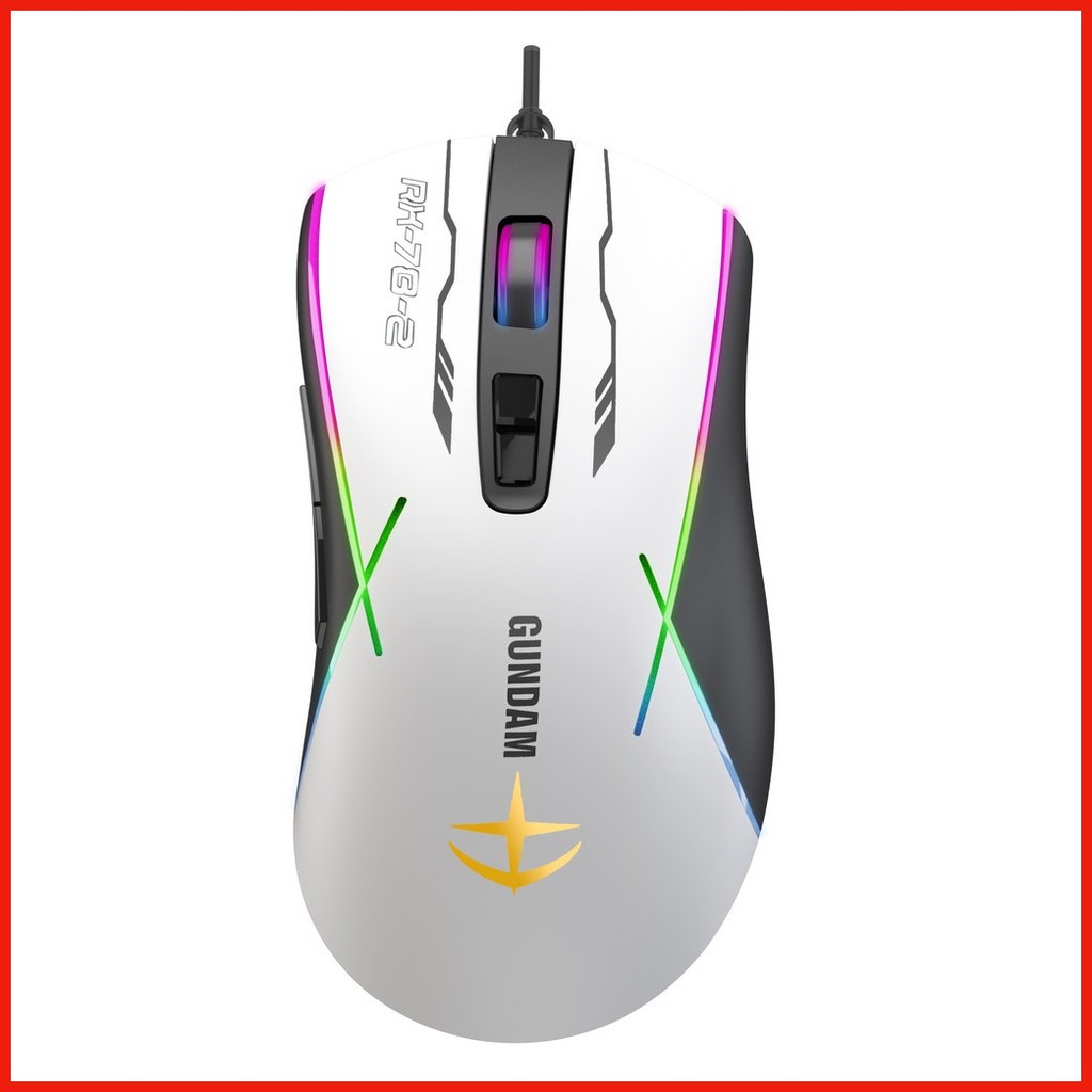 Zeus x Gundam ( GD-001BLACK ) RGB LED Wired Gaming Mouse RGB Backlit ...