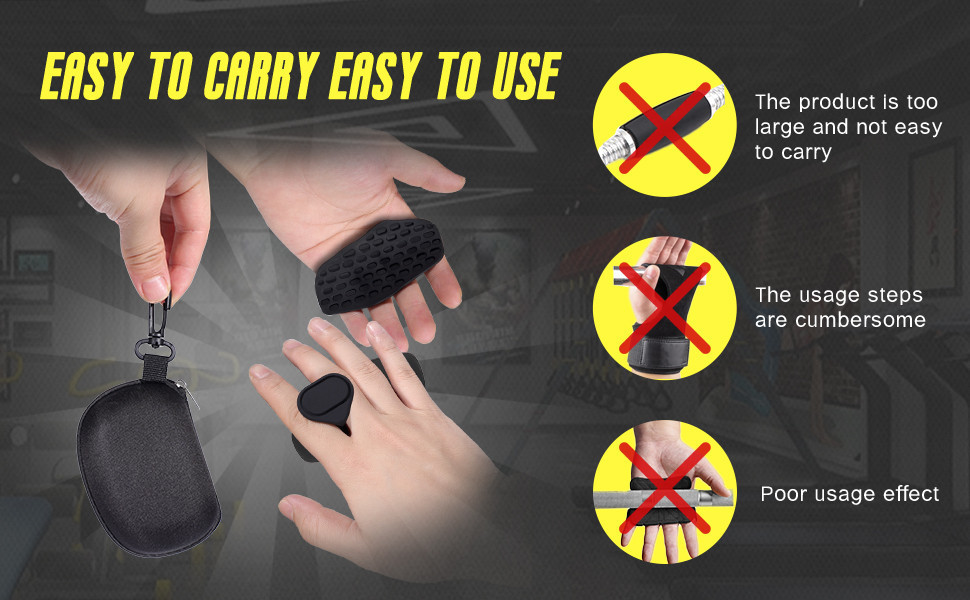 2PCS Gym Grip Anti-Slip Hand Protection Weightlifting Grips Hand Palm ...