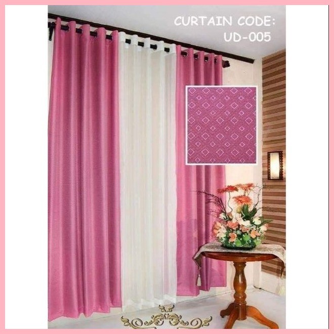 korean Plain curtain. 3in1 set | Shopee Philippines