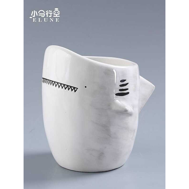Pony Flying Shark Mug Cute Female Design Niche Style Ceramic Creative ...