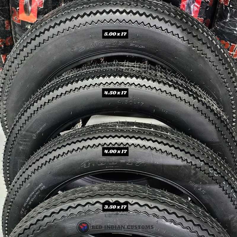 SAWTOOTH CLASSIC RED INDIAN TUBELESS TIRE 17 SIZE 3.50 4.00 4.50 5.00 ...