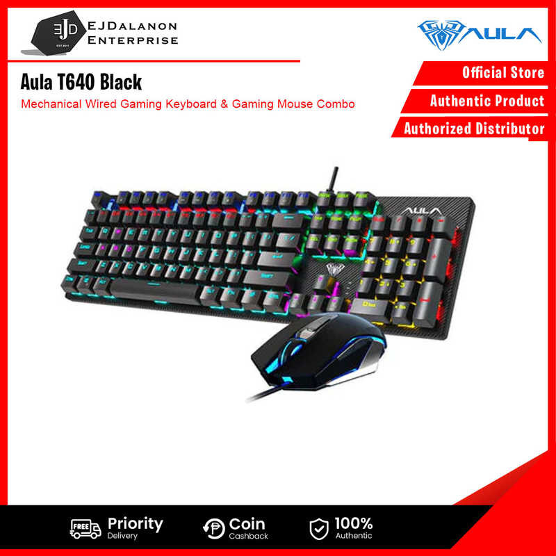 Aula T640 Mechanical Wired Gaming Keyboard & Mouse Combo | By Ejdalanon ...