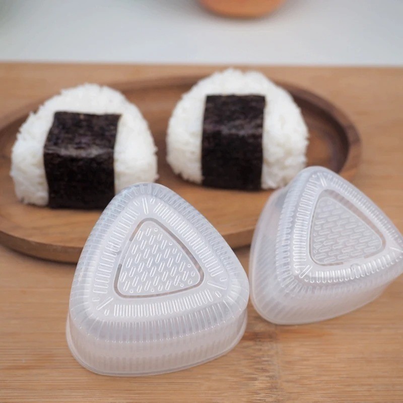 2PCS Triangle Form Mold Sushi DIY Onigiri Rice Ball Bento Press Maker ...