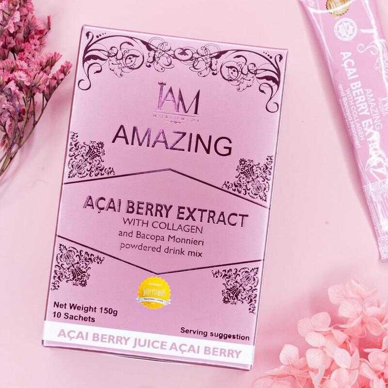 IAM Amazing Acai Berry With Collagen And Bacopa Monierri Powdered Drink ...