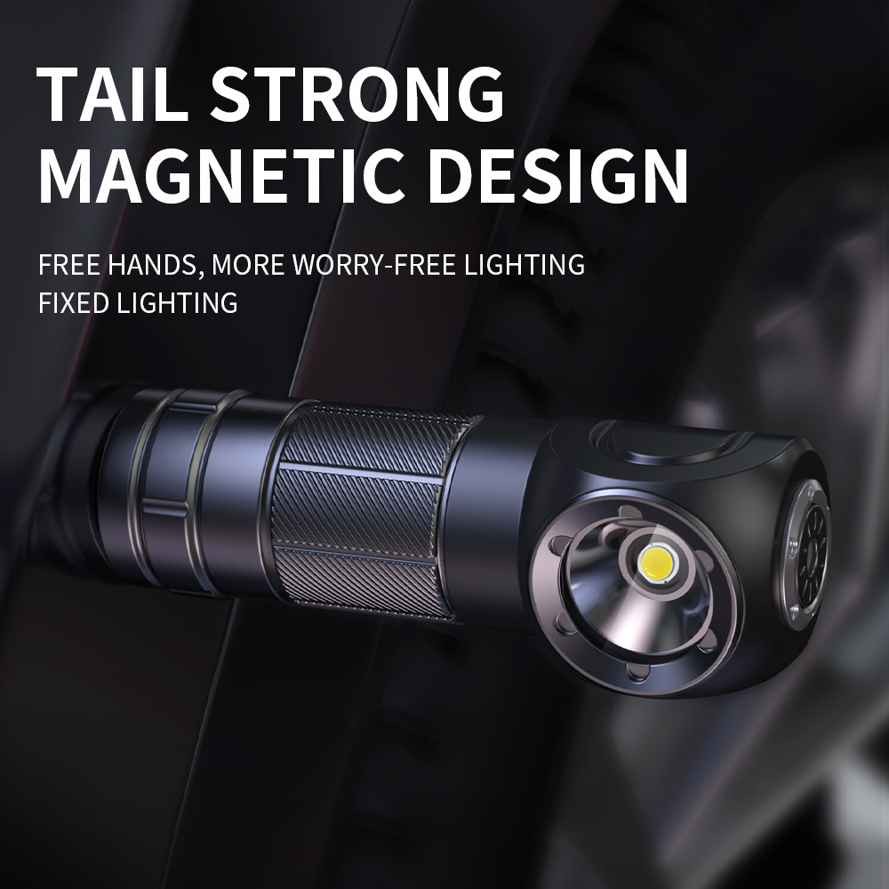 SUPERFIRE TH03 5W Powerful Head Flashlight USB C Rechargeable Headlamp EDC Magnetic Headlight ...