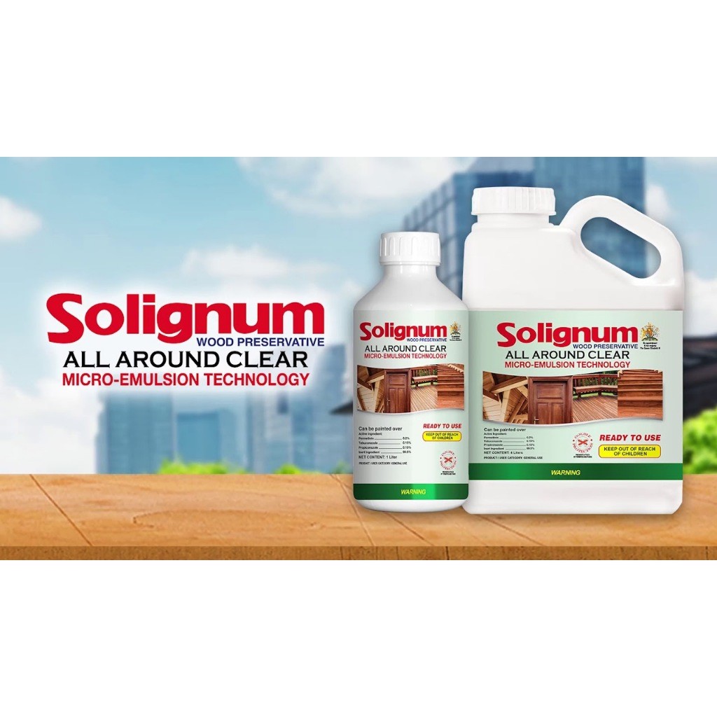 Solignum All Around Clear Paintable 1liter/4liter Wood Preservatives ...