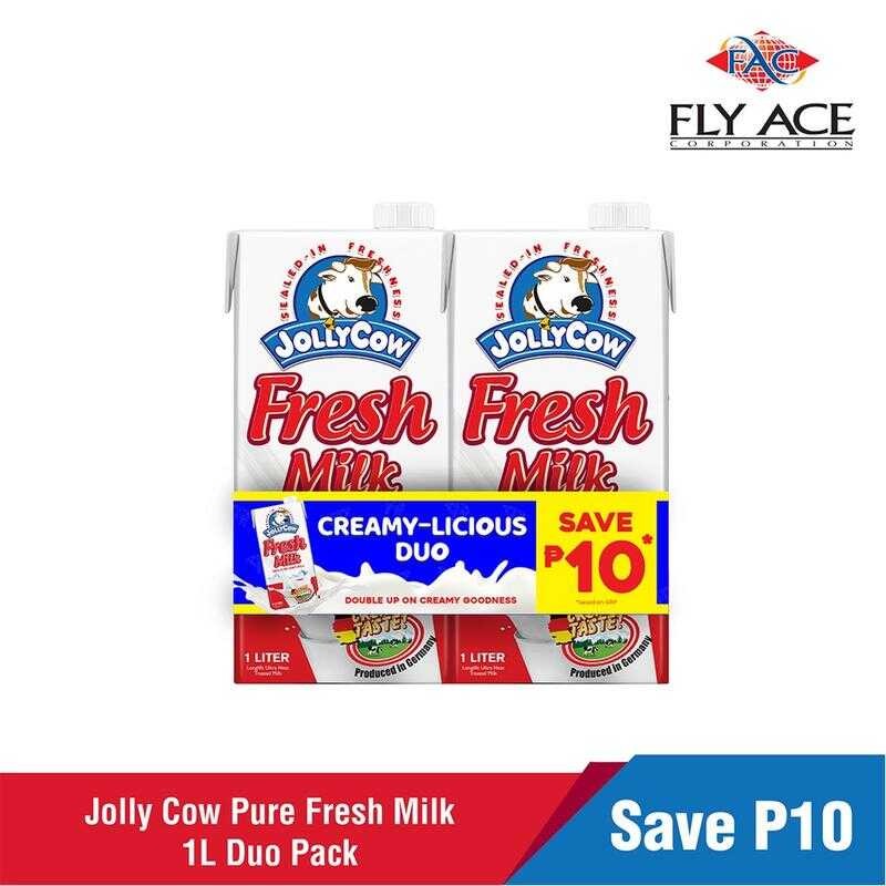 Jolly Cow Pure Fresh Milk 1L Duo Pack - SAVE P10 7Bf XCC | Shopee ...