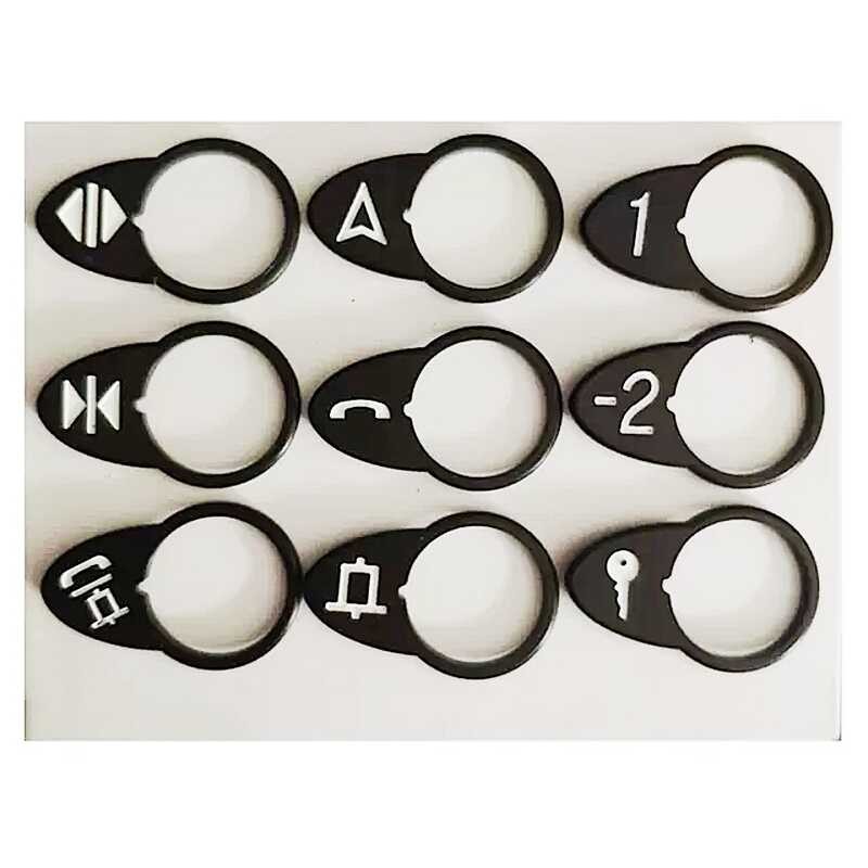 ☑♥ Otis Elevator Button Key Digital Sticker FAA25090A311/A711 Black ...