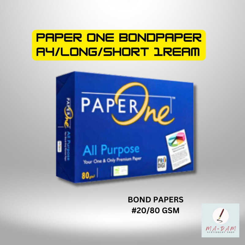 One Bond - A4/Long/Short 80Gsm | High-Quality Office Paper Ae0 | Shopee ...