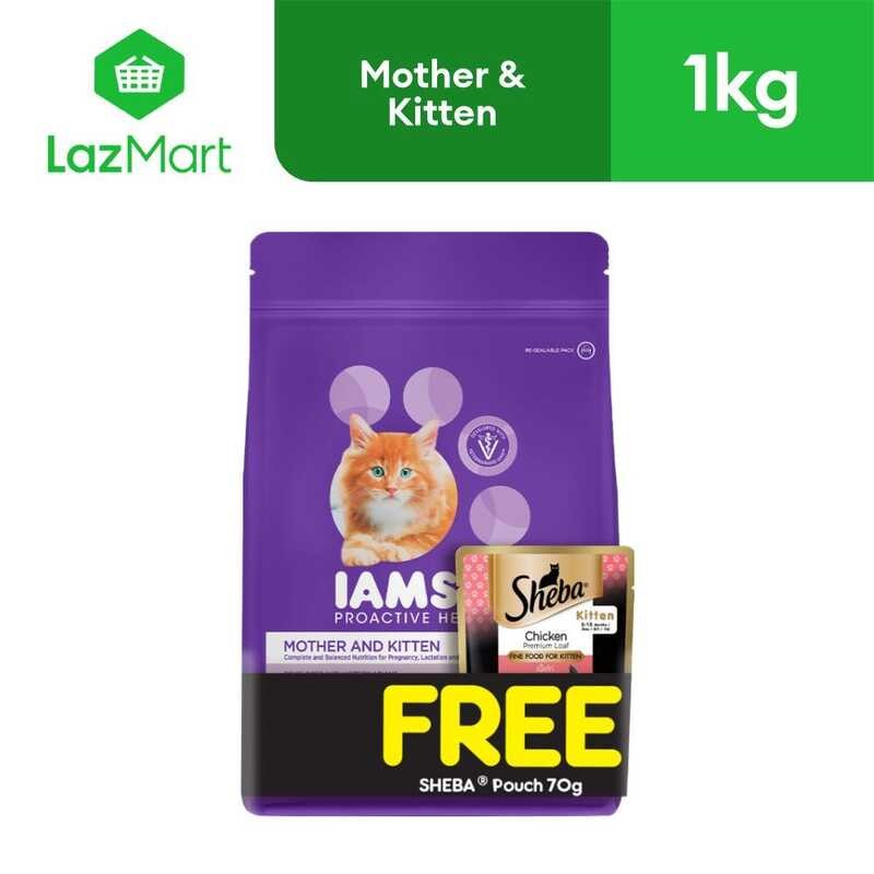 IAMS Mother & 1Kg FREE Sheba Kitten Chicken 70G Ba7 | Shopee Philippines
