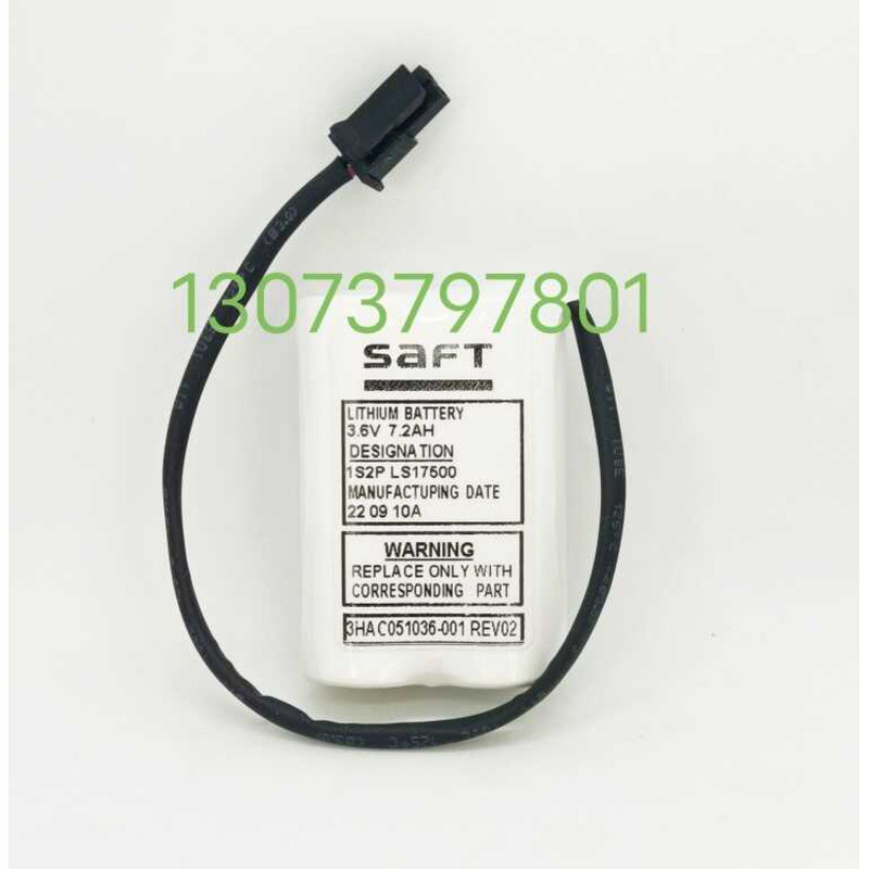ABB Irb1200 Robot Encoder Battery 3hac051036-001 3.6V 7.2Ah Lithium ...