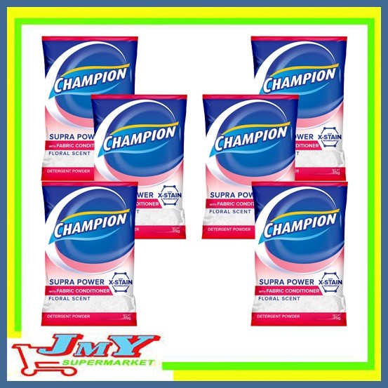 JMY CHAMPION LAUNDRY POWDER SUPRA POWER W/ FABCON PINK 35G ( BUNDLE BY ...