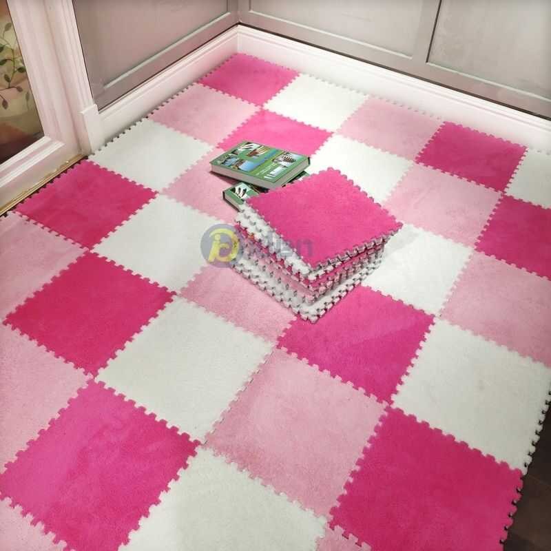 Kids Plush Mat 30X30cm Puzz EVA Assembled Floor Carpet For Living Room ...