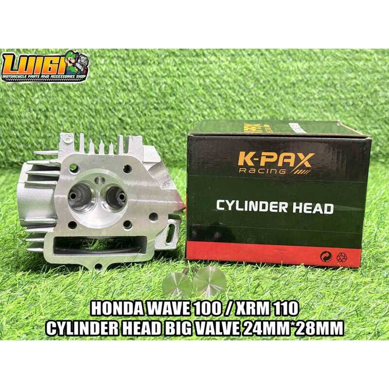 K-Pax HONDA WAVE 100 / XRM 110 CYLINDER HEAD BIG VAE 24Mm*28Mm 100% ...