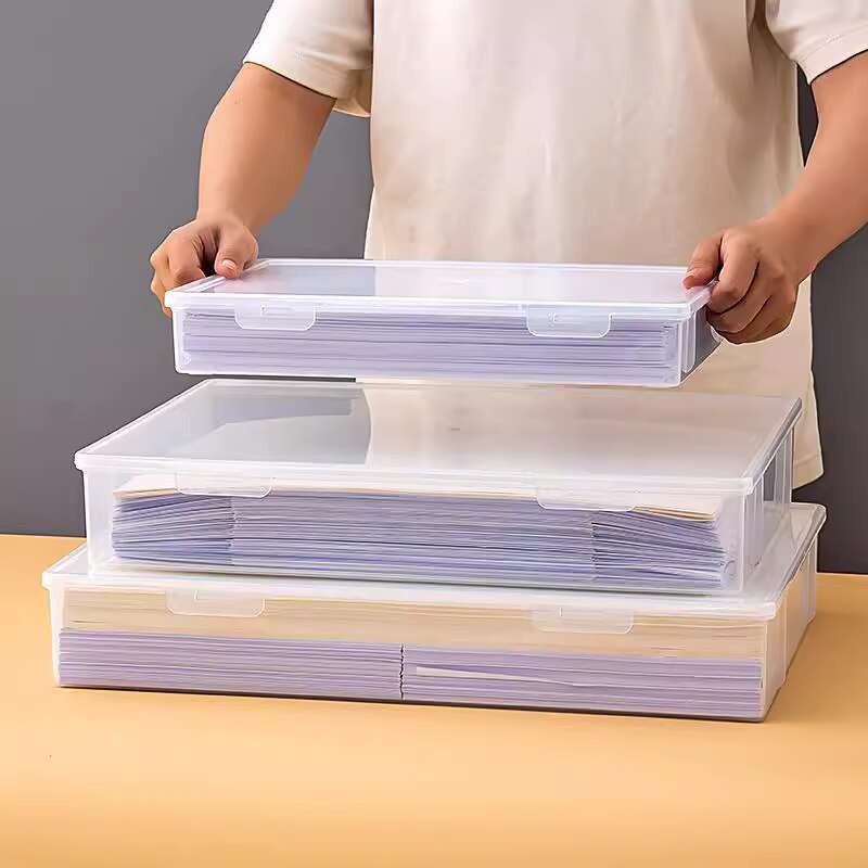 ☑♥ A4 Storage Box Paper Box Printing Paper Transparent A3 Office Art ...
