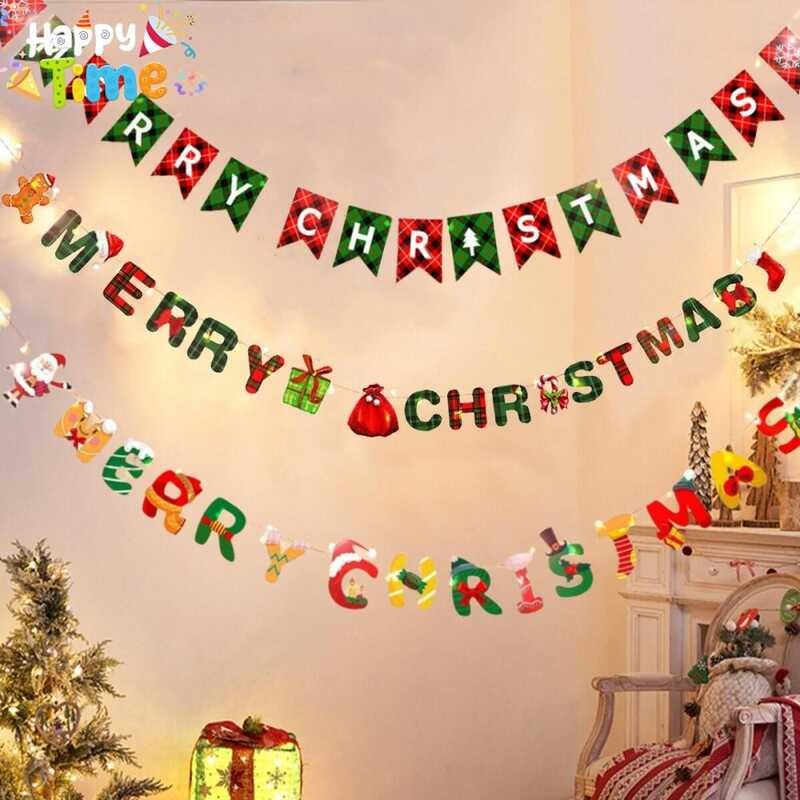 Happy Time Banner Backdrop Design Ornament Merry Signage Paper Hanging ...