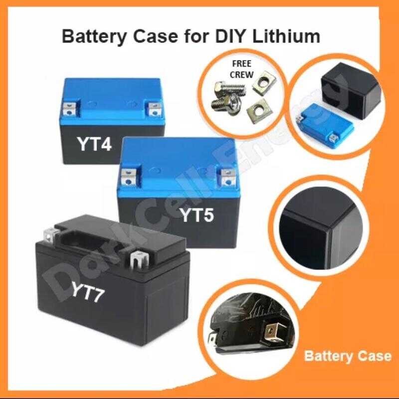 (Case Only) Plastic Battery Case Yt4 Yt5 Yt7 For 12V, DIY Case, Lifepo4 ...