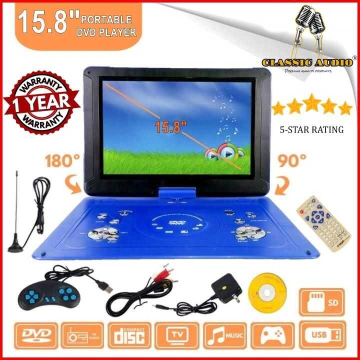 Sony Mega Pro 15.8” Portable DVD Player (Original ) | Small Mini Smart ...