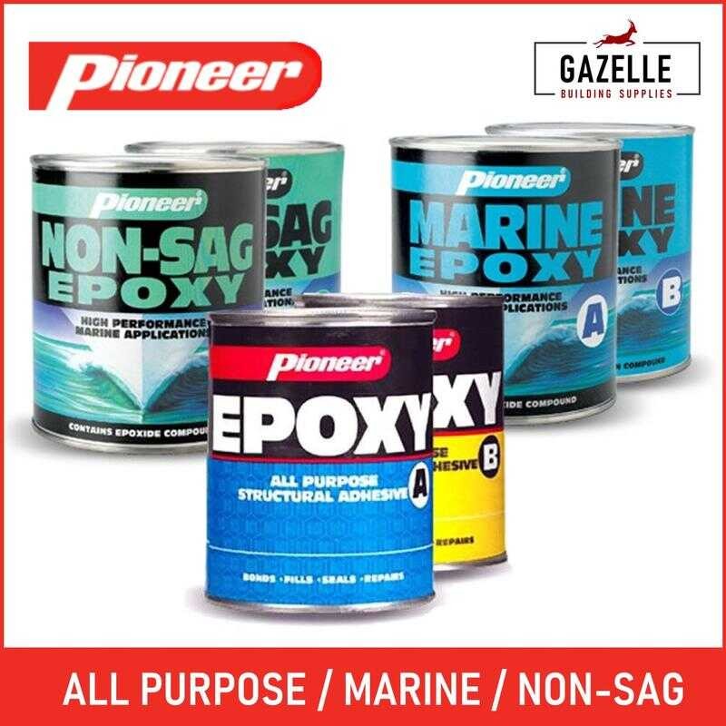 Pioneer All Purpose ( A & B) Marine Non-Sag Set / Epoxy Reducer ...