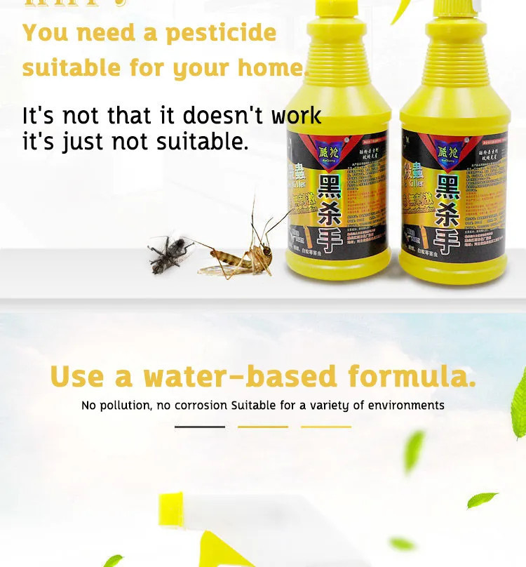 Non-Toxic 】KUQIANG Fly Killer Spray Effective Fly Killing Repellant Fly ...
