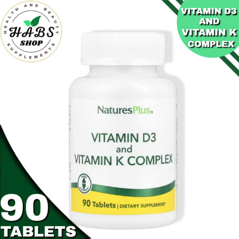 Naturesplus, Vitamin D3 And K Complex, 90 Tablets 5Ea | Shopee Philippines