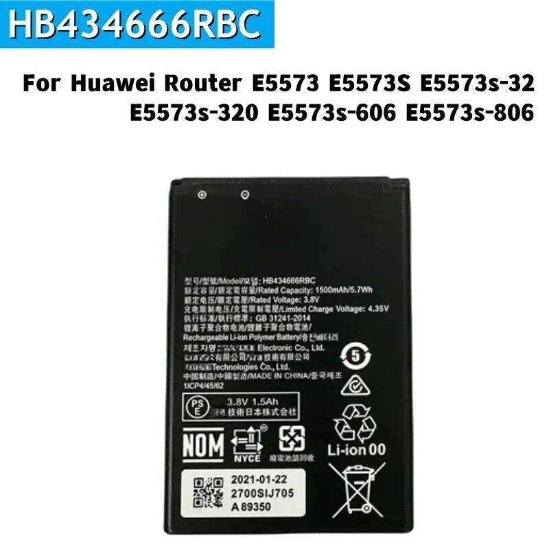 New 2 70 Hb434666rbc Phone Battery 1500Mah For Huawei Router E5573 ...