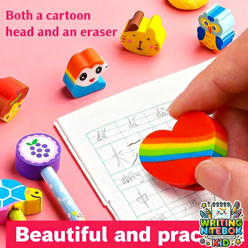 20/50pcs Pencils With Eraser Games Prizes For Kids Birthday Christmas ...