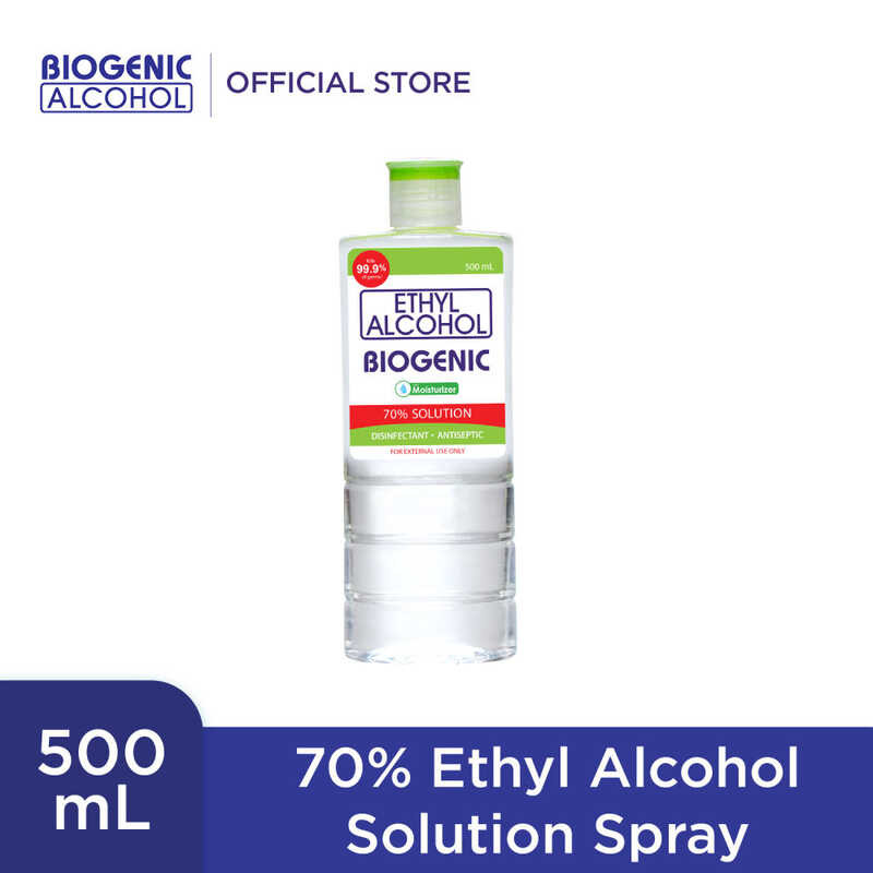 Biogenic 70% Ethyl Alcohol 500Ml | Shopee Philippines