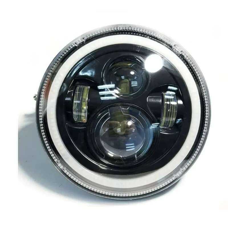 For Preemi Car 7" Headlight Defender 90 110 Round LED Headlights DRL ...