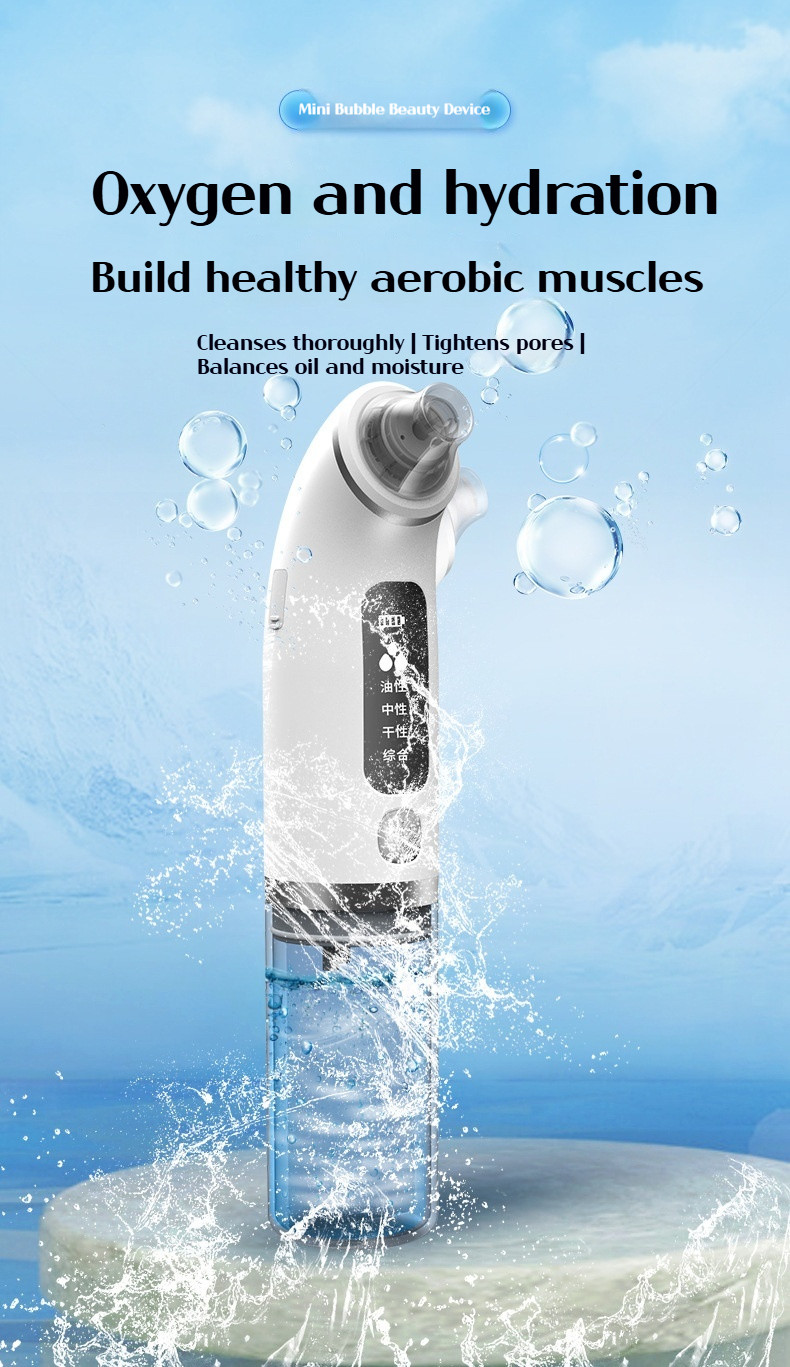 3-in-1 Oxygen Facial Device – Blackhead Remover & Hydration Machine ...