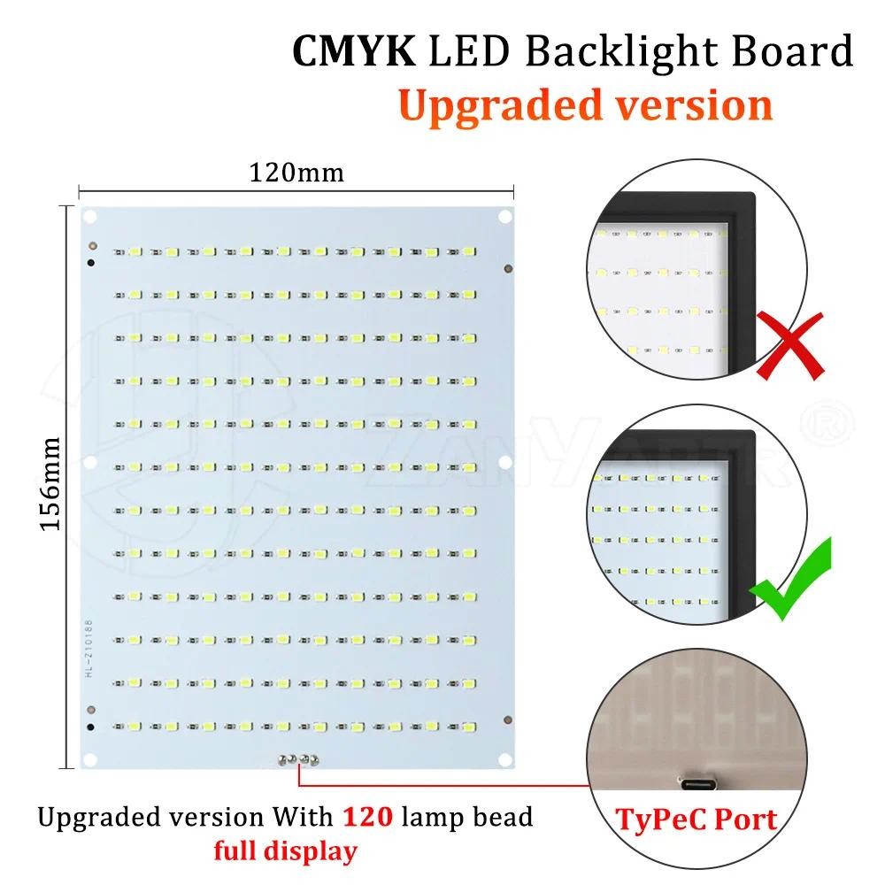NEW upgraded version Lithophane Led Panel CMYK LED Backlight Board CMYK ...