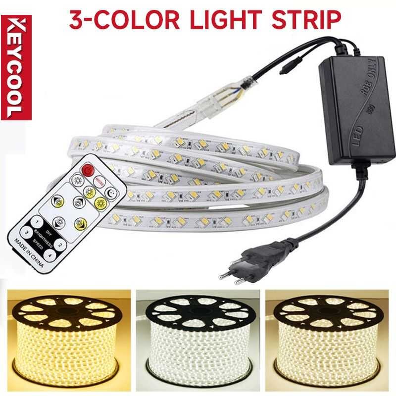 Keycool 3 In 1/3 Colors Led Lights Strip Light For Ceiling Waterproof ...