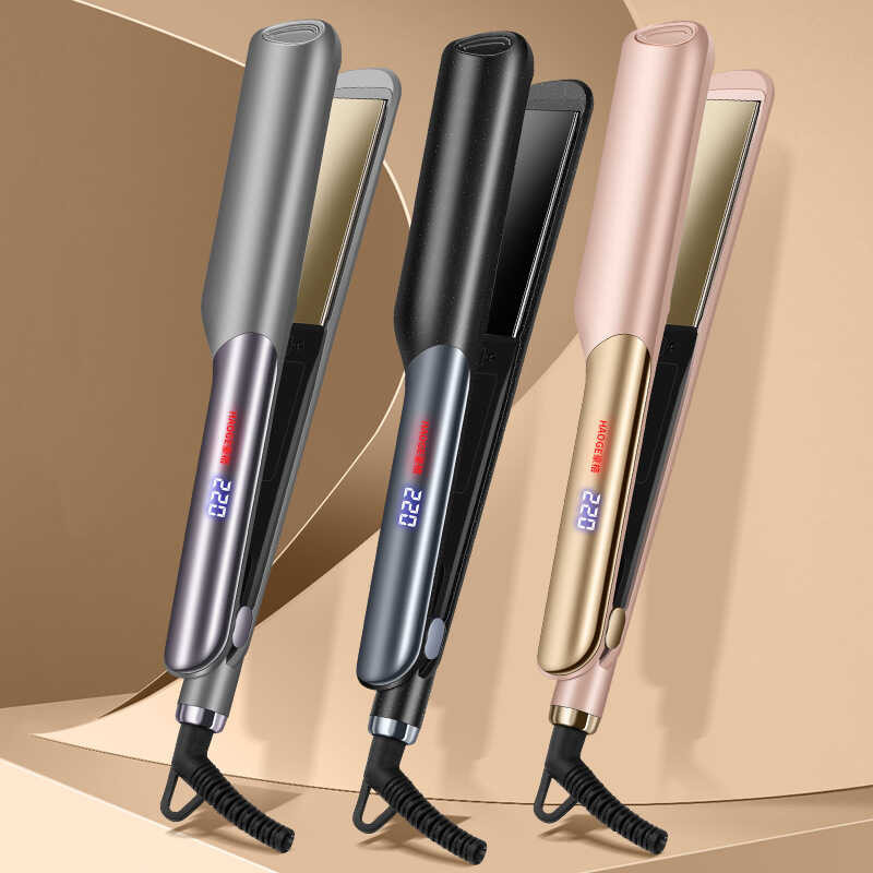 Electric Splint Hair Straightening Curling Dual-Use Adjustable ...