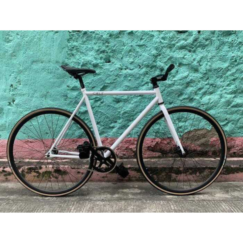 CELT V1 FIXIE Bike Straight Bar Available Color Black, Green, Biege ...