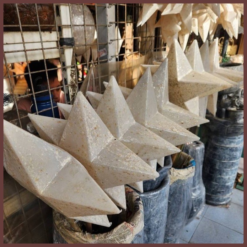 ∆ 14" Star Parol with cover, Hard Plastic for Christmas Decoration ...