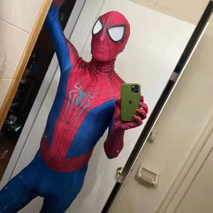 Y Halloween New TASM Spiderman Cosplay Costume Erhero Zentai Suit ...