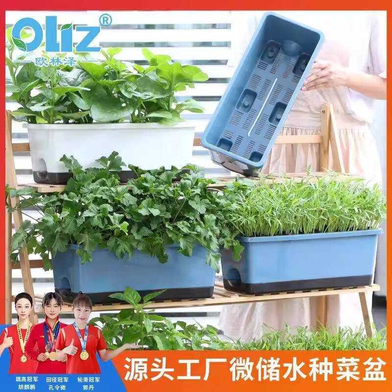 Rectangular Magic Growing Box Family Balcony Vegetable Plastic Flower ...